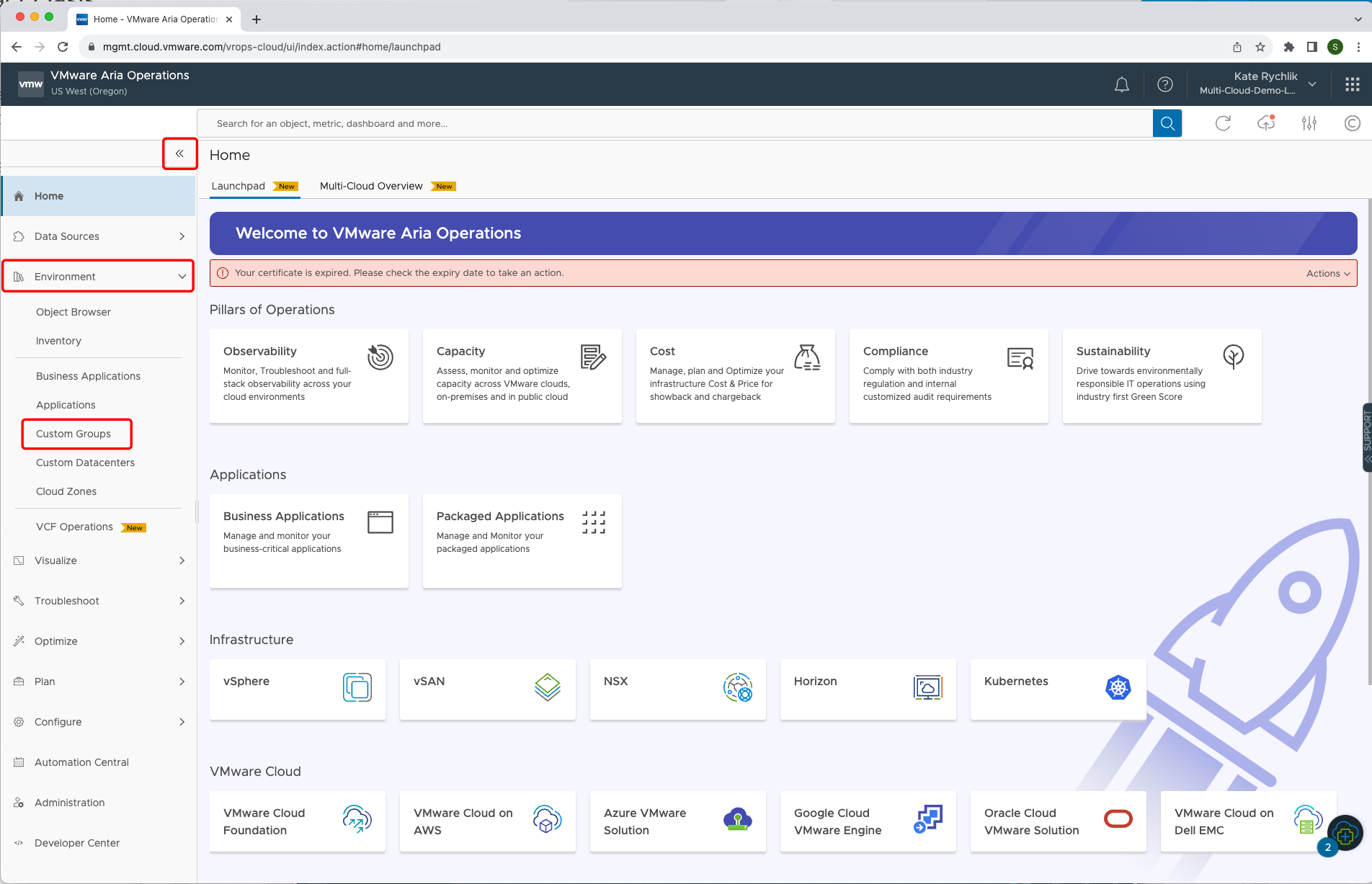 Create a Custom Group | VMwareAria.github.io
